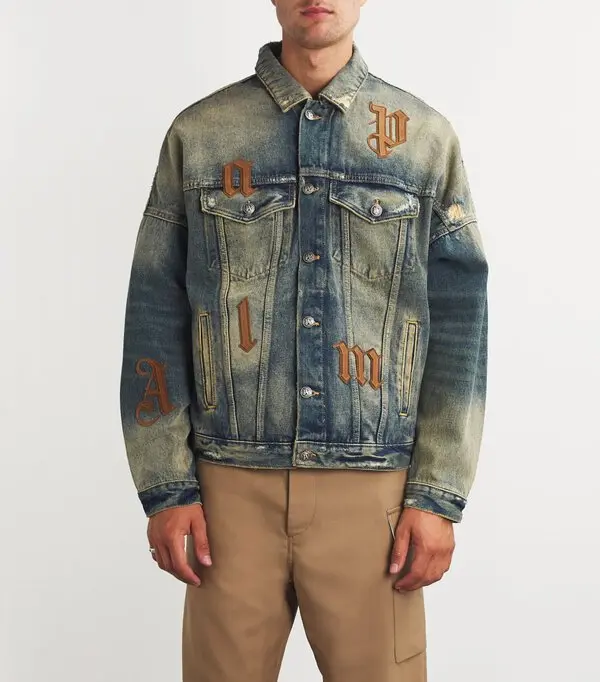 Palm Angels Logo Patch Denim Jacket