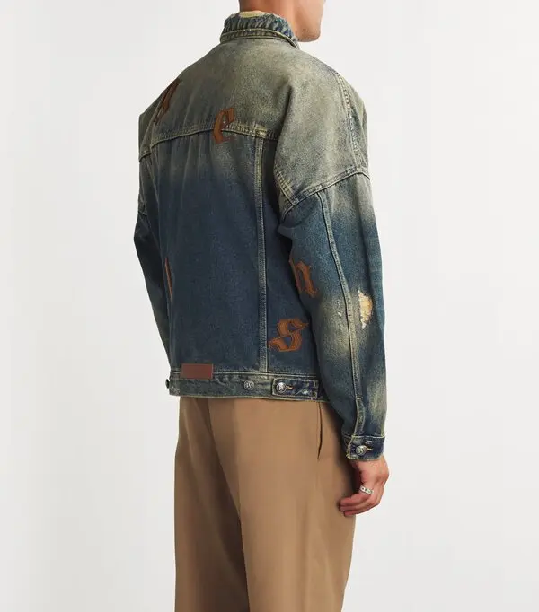 Palm Angels Logo Patch Denim Jacket