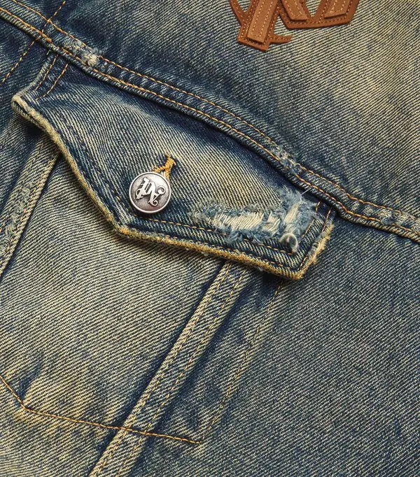 Palm Angels Logo Patch Denim Jacket
