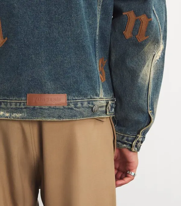 Palm Angels Logo Patch Denim Jacket