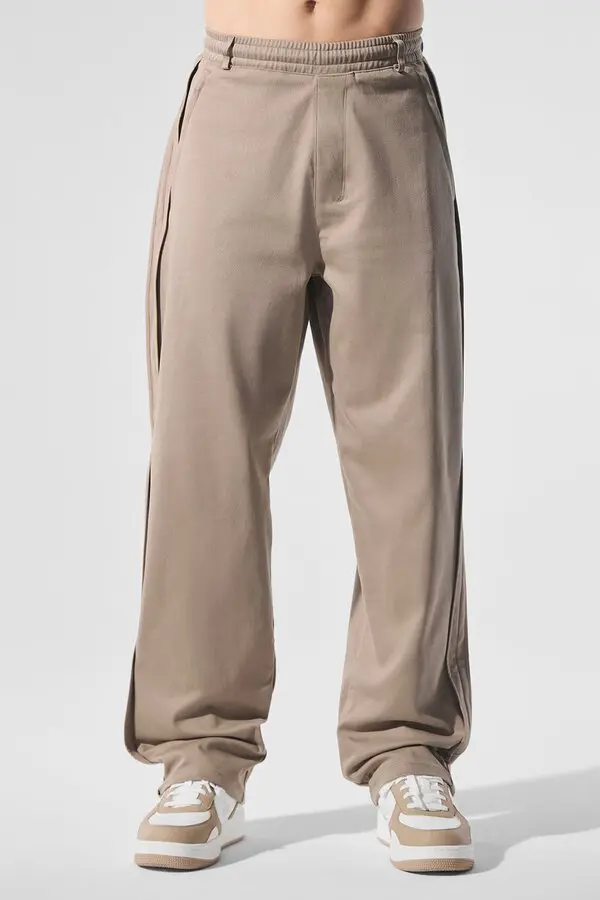 Alo Yoga Edition Sueded Straight Leg Pants - Gravel