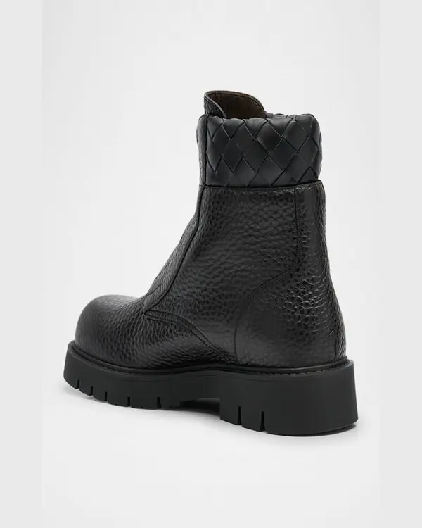 Bottega Veneta Haddock Leather Ankle Boots