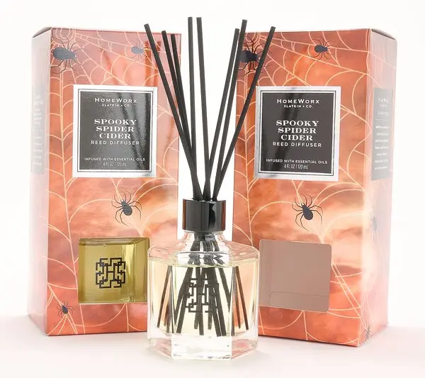 HOMEWORX BY SLATKIN + CO. Set Of 2 Spider Cider Reed Diffusers - One-color