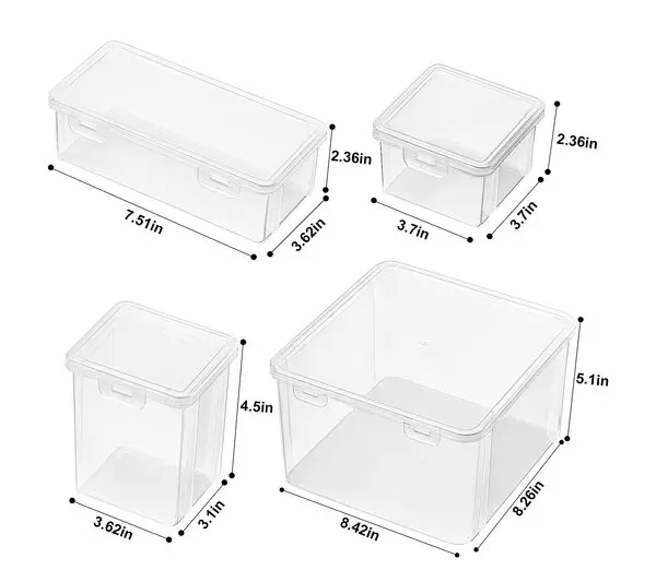 SORBUS 6-piece Hardware Storage Container Set W Ith Lids