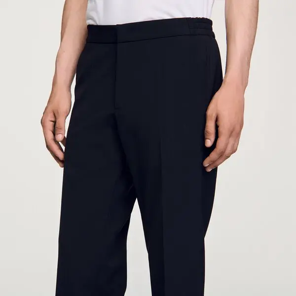 Sandro Straight-leg Trousers - Black