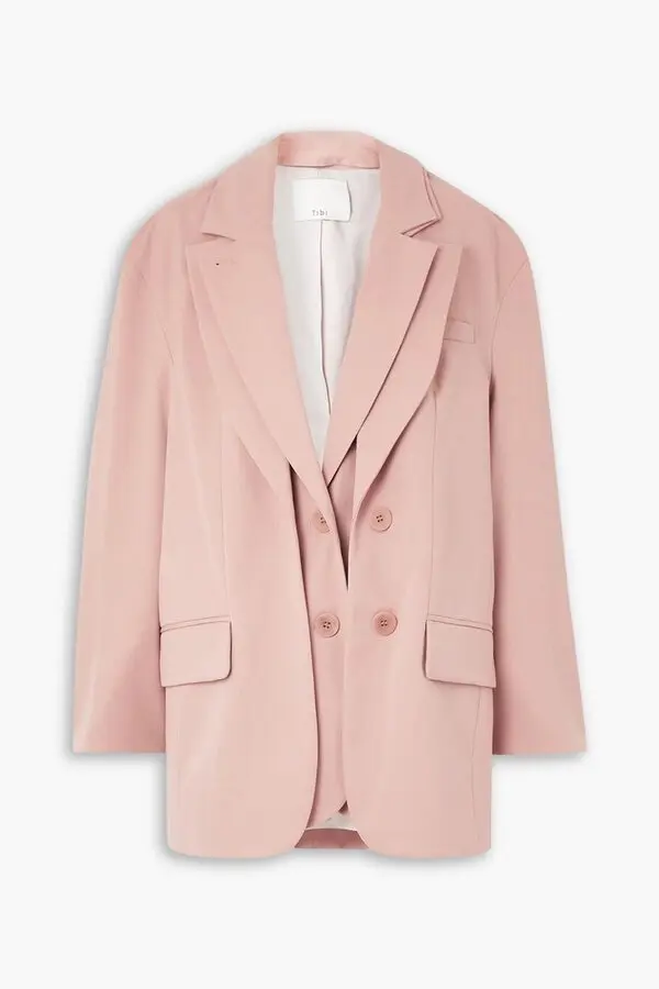 Tibi Layer Liam Wool-blend Blazer