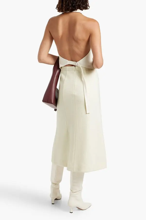 Tibi Wool-blend Midi Skirt