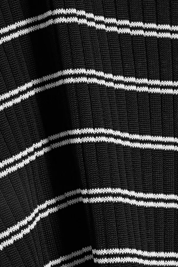 Another Tomorrow Striped Ribbed-knit Tank