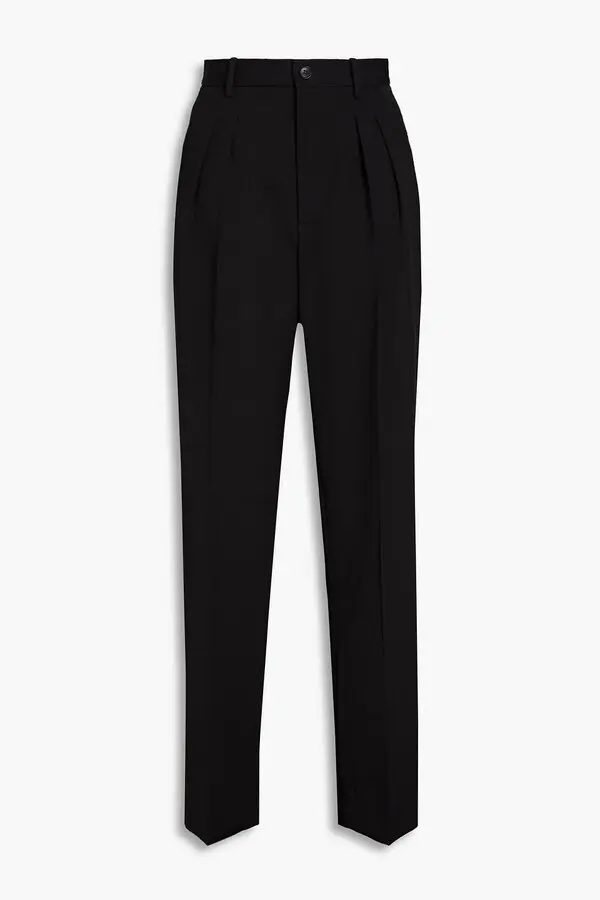 NILI LOTAN Wool Straight-leg Pants