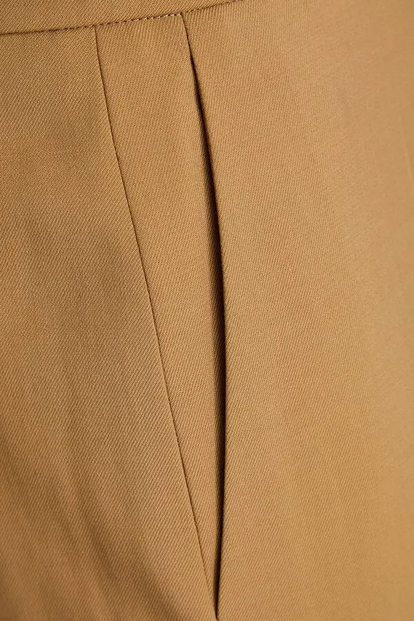 JOSEPH Morissey Stretch-wool Twill Straight-leg Pants - Camel