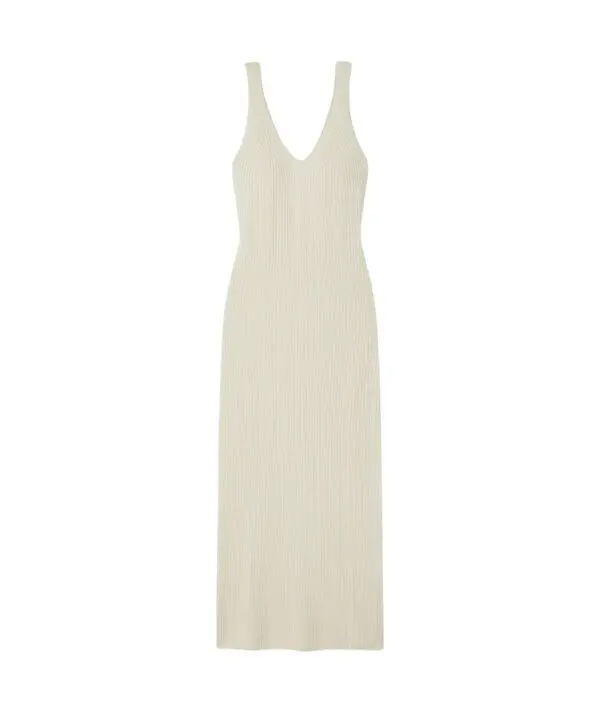 Arch4 Viola' Ribbed Silk And Cashmere Blend Maxi Dress
