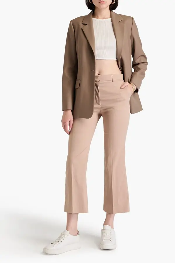 JOSEPH Cotton-blend Poplin Kick-flare Pants