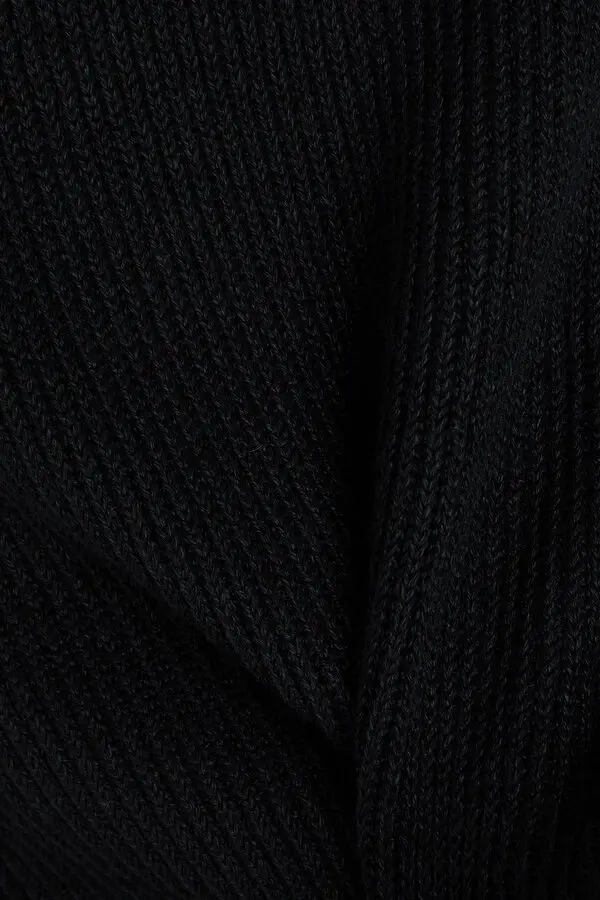 JOSEPH Ribbed Linen-blend Skirt - Black