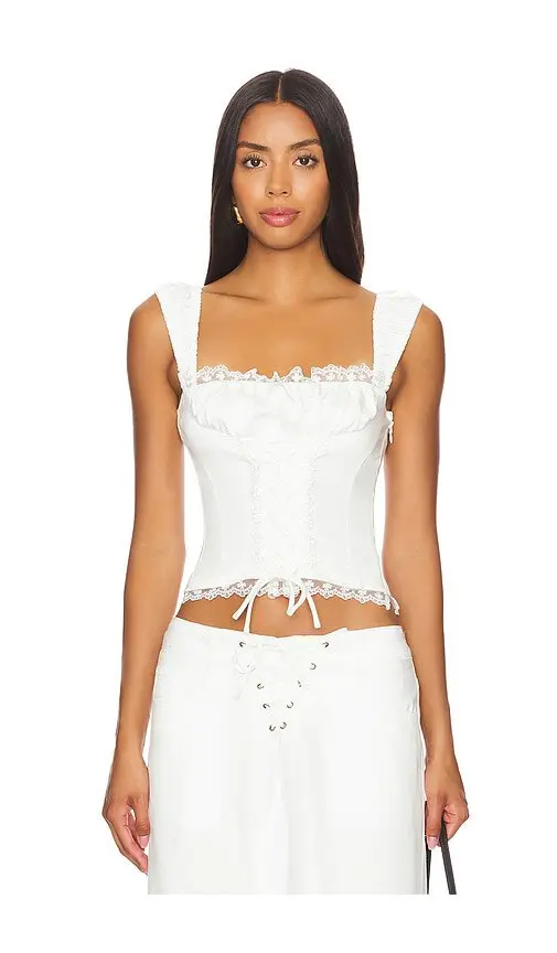 Lioness Palmer Corset - Porcelain