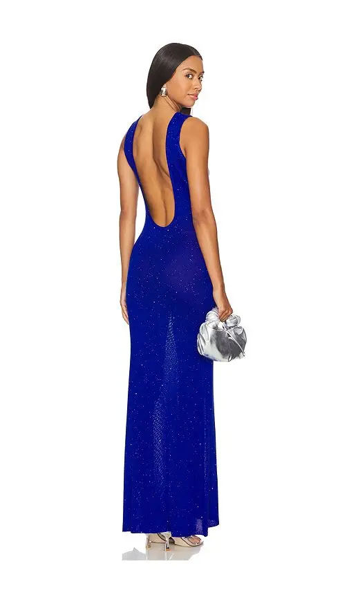 RUNAWAY THE LABEL Adriana Maxi Dress - Azure