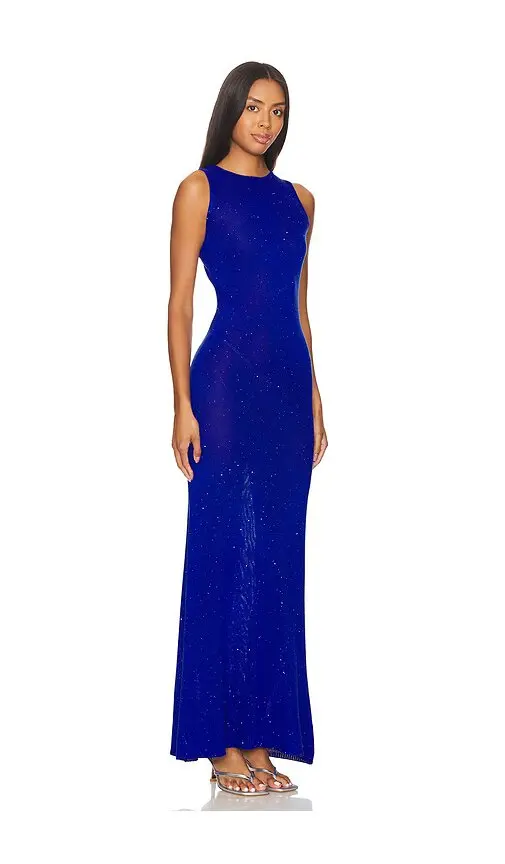 RUNAWAY THE LABEL Adriana Maxi Dress - Azure