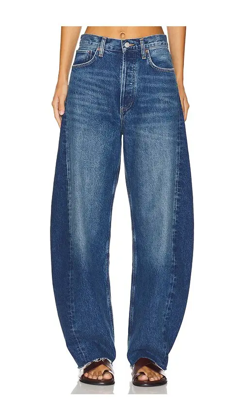 AGOLDE Luna Pieced High-rise Jeans - Split