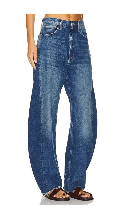 AGOLDE Luna Pieced High-rise Jeans - Split