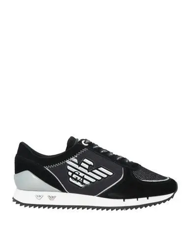 EA7 Leather & Textile Sneakers