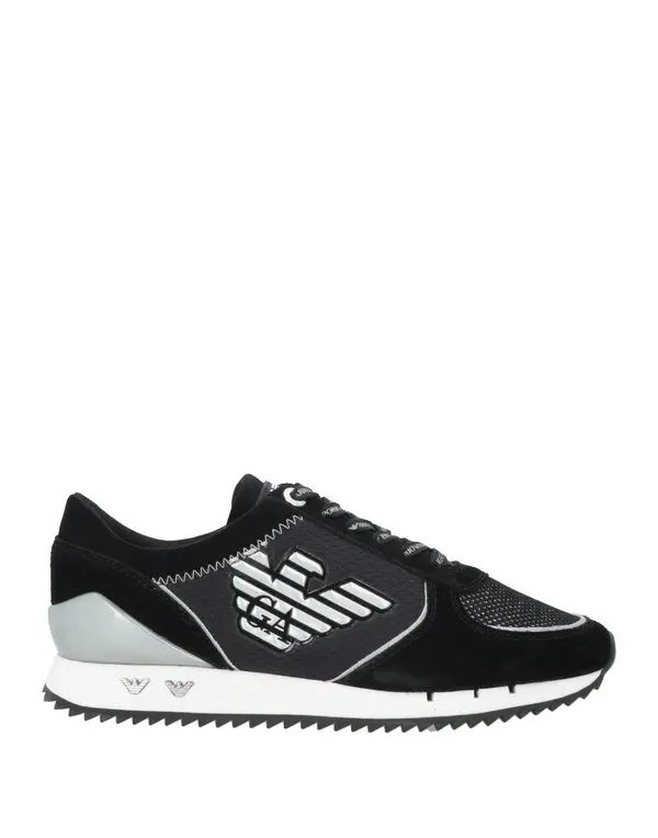 EA7 Leather & Textile Sneakers