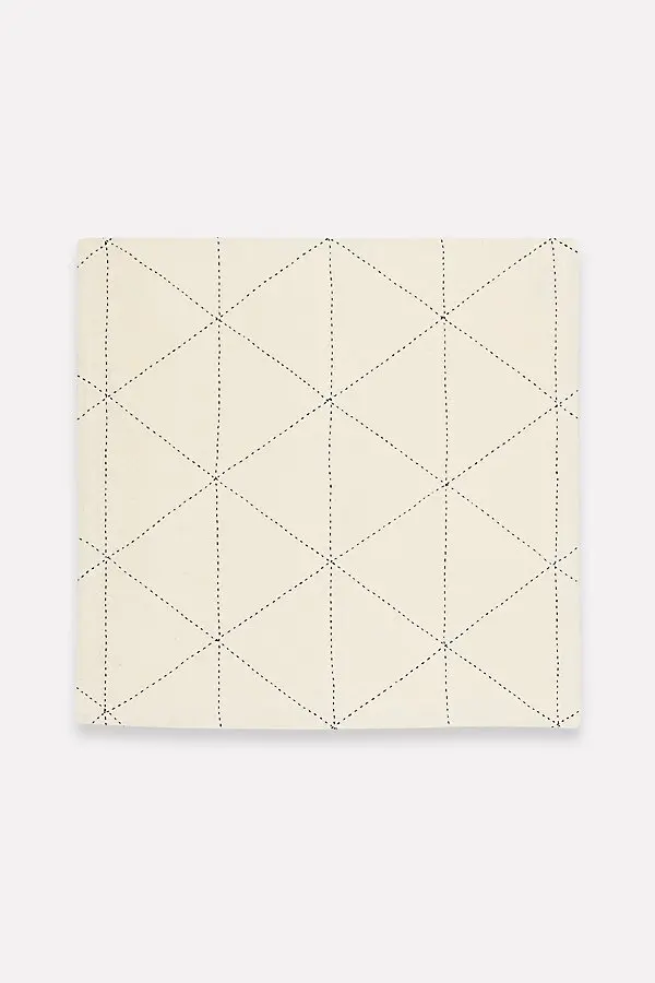 ANCHAL Graph Embroidered Napkins Set Of 2 - Bone
