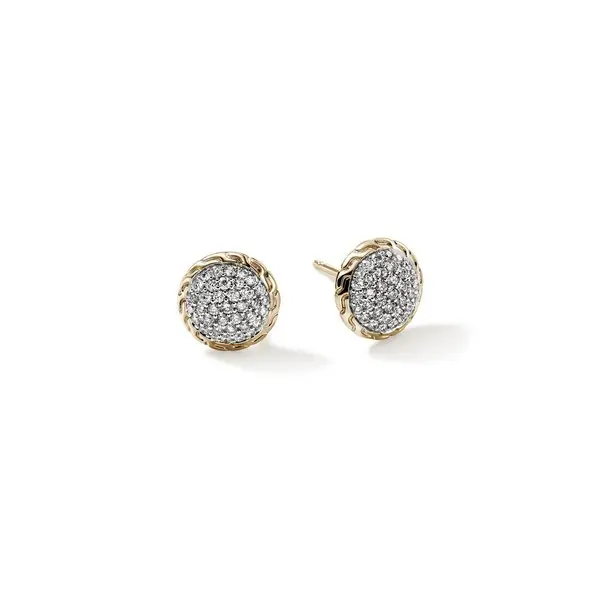 John Hardy Jh Essential Pavé Stud Earrings - Gold