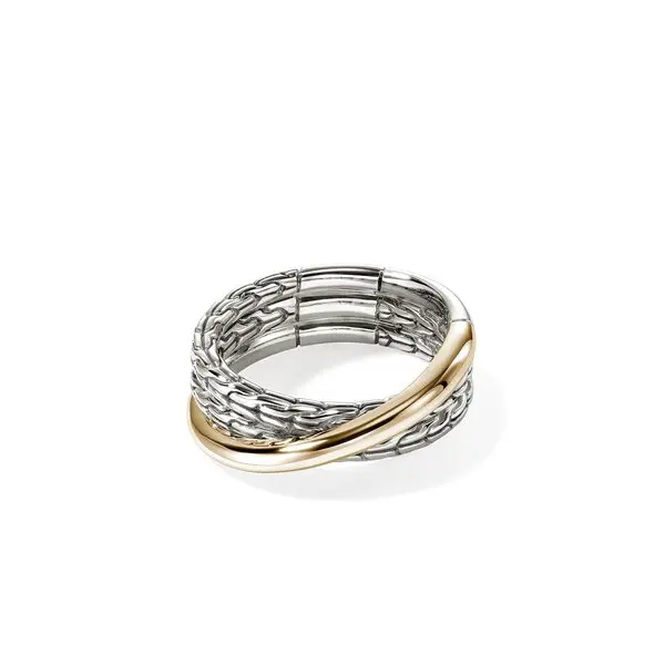 John Hardy Jh Essential Crossover Ring - Sterling Silver