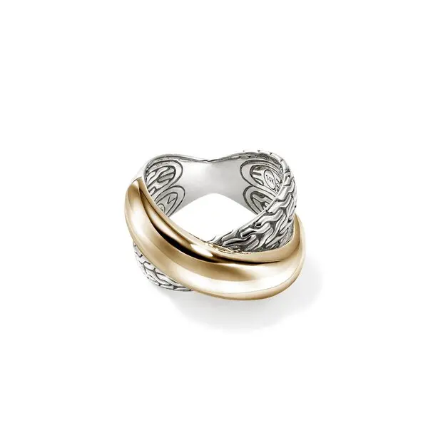 John Hardy Jh Essential Crossover Ring - Sterling Silver