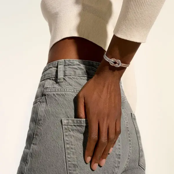 John Hardy Love Knot Bracelet In Rose Gold And