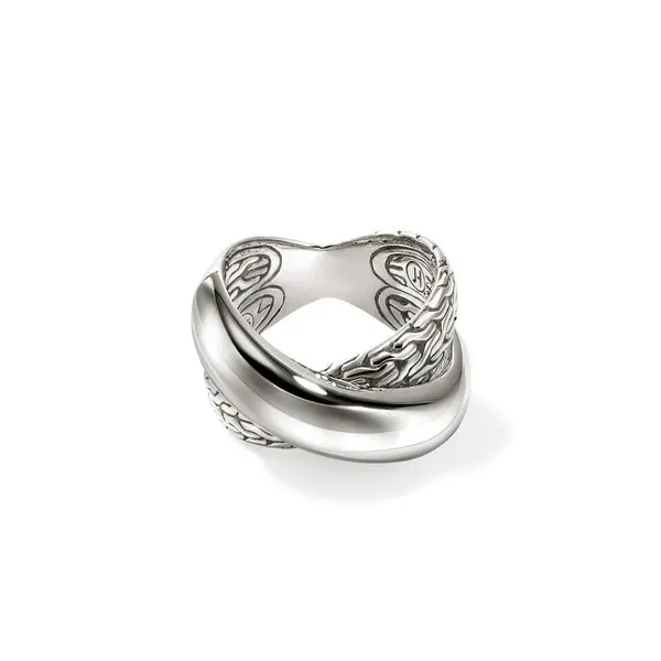 John Hardy Essential Crossover Band Ring - Sterling Silver