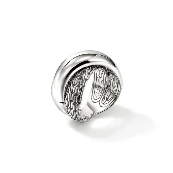 John Hardy Crossover Chain Motif Ring