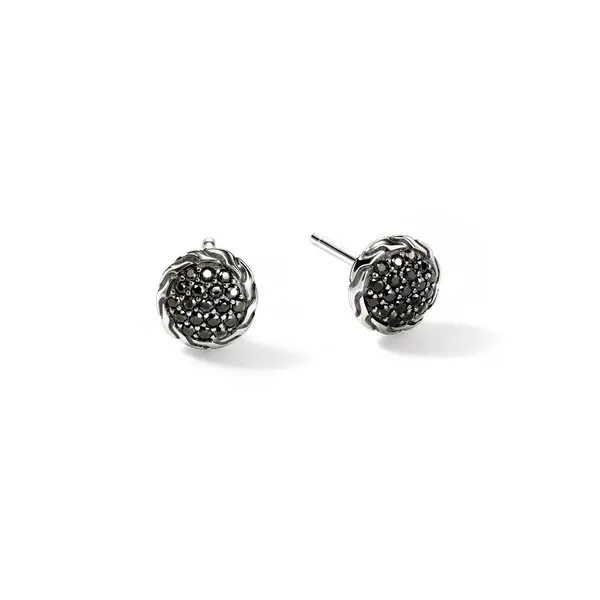 John Hardy Essential Pavé Stud Earrings - Sterling Silver