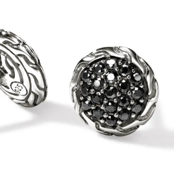 John Hardy Essential Pavé Stud Earrings - Sterling Silver