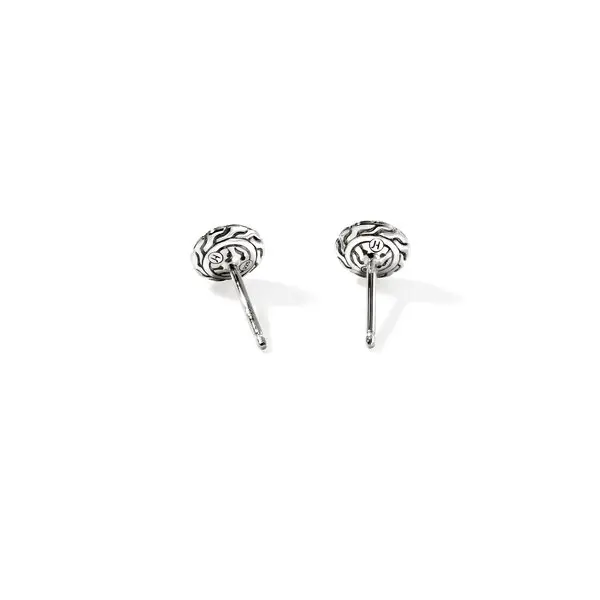 John Hardy Essential Pavé Stud Earrings - Sterling Silver