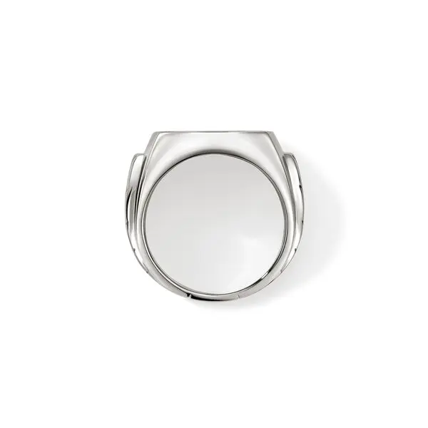 John Hardy Signet Ring With Black Sapphires