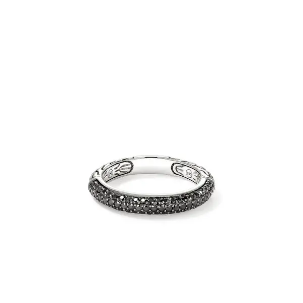 John Hardy Jh Essential Pavé Band Ring - Sterling Silver