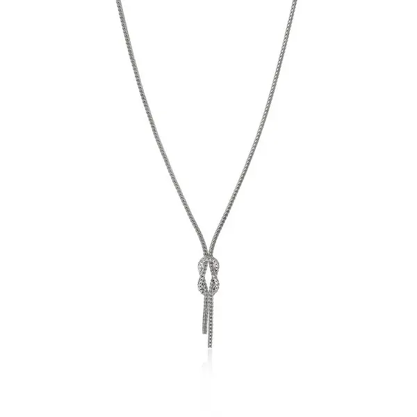John Hardy Love Knot Y Necklace 1.8mm - Sterling Silver