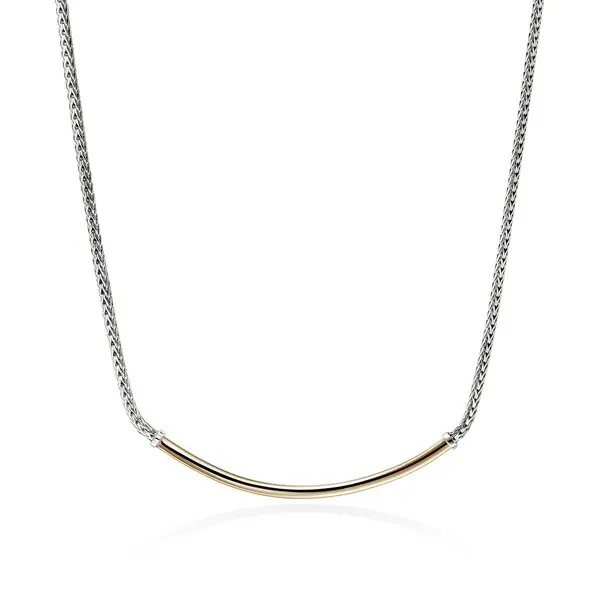 John Hardy Jh Essential Gold Bar Necklace - Sterling Silver