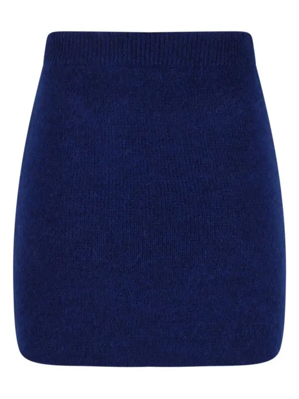 Alessandra Rich Alpaca Wool-blend Mini Skirt