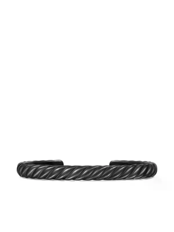 David Yurman Sculpted Cable Cuff Bracelet - Black