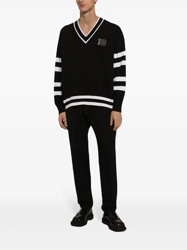Dolce & Gabbana Logo-tag Drawstring-waist Trousers