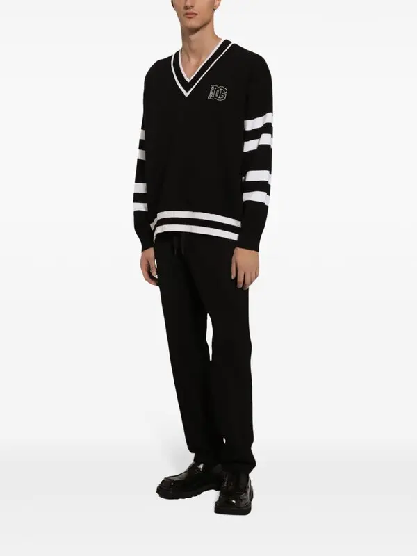 Dolce & Gabbana Logo-tag Drawstring-waist Trousers