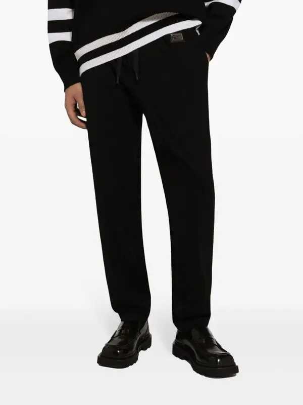 Dolce & Gabbana Logo-tag Drawstring-waist Trousers