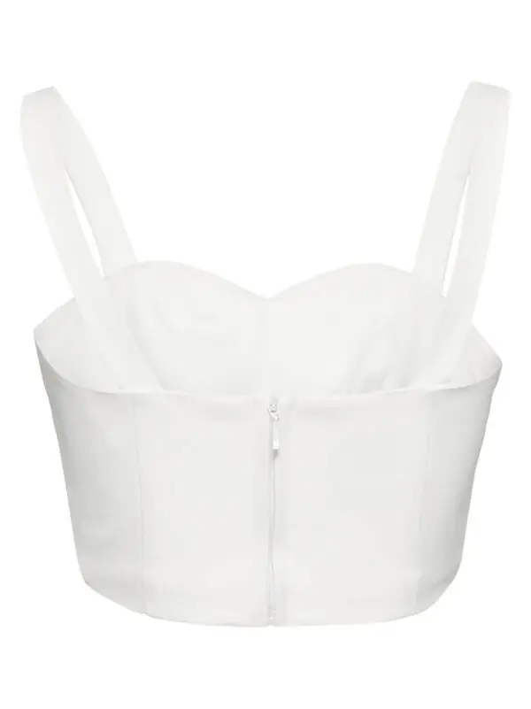 BAMBAH Hibiscus Bustier - White
