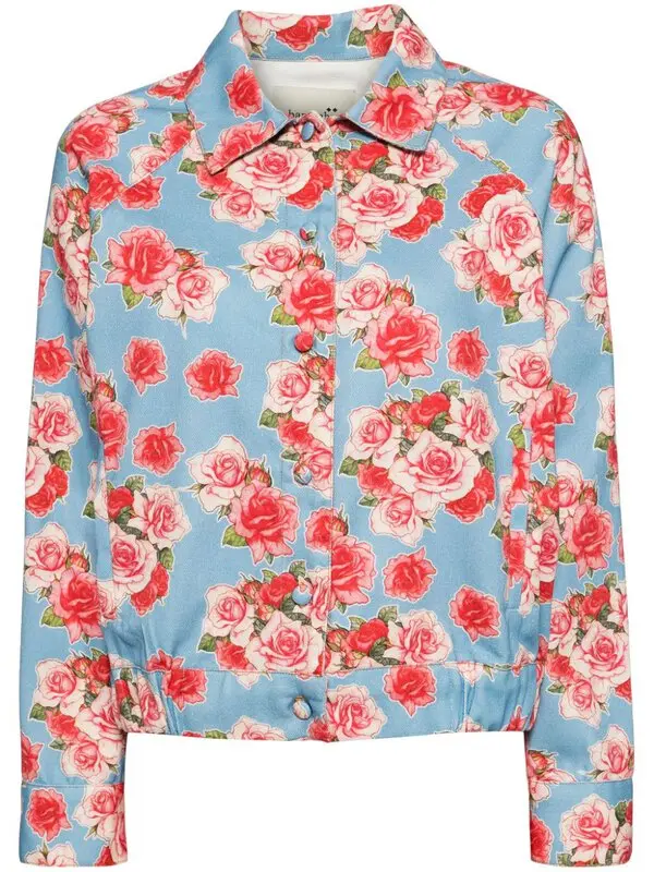BAMBAH Rose Floral Denim Jacket