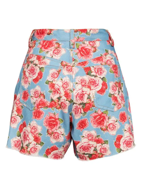 BAMBAH Rose Denim Shorts