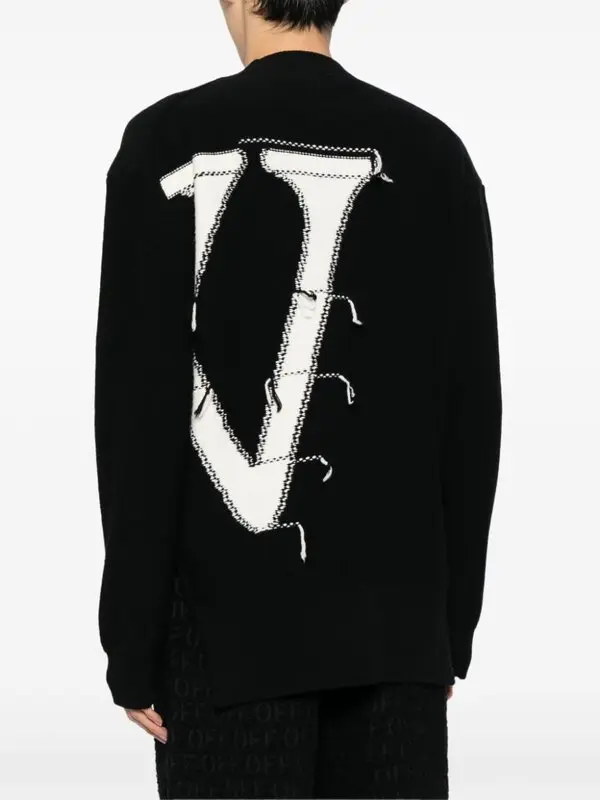 Off-White Wool Cardigan