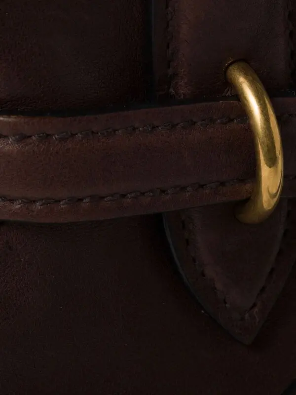 Miu Miu Aventure Leather Shoulder Bag - Brown