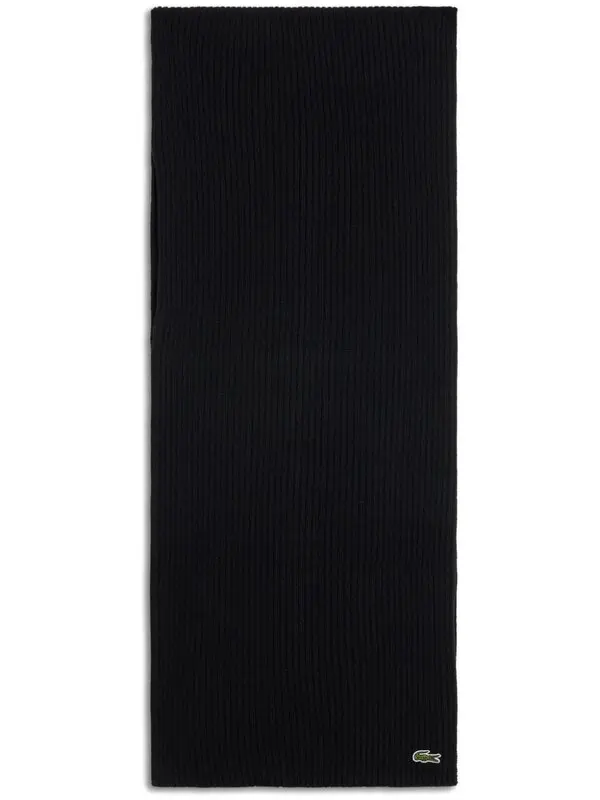 Lacoste Logo Scarf - Black