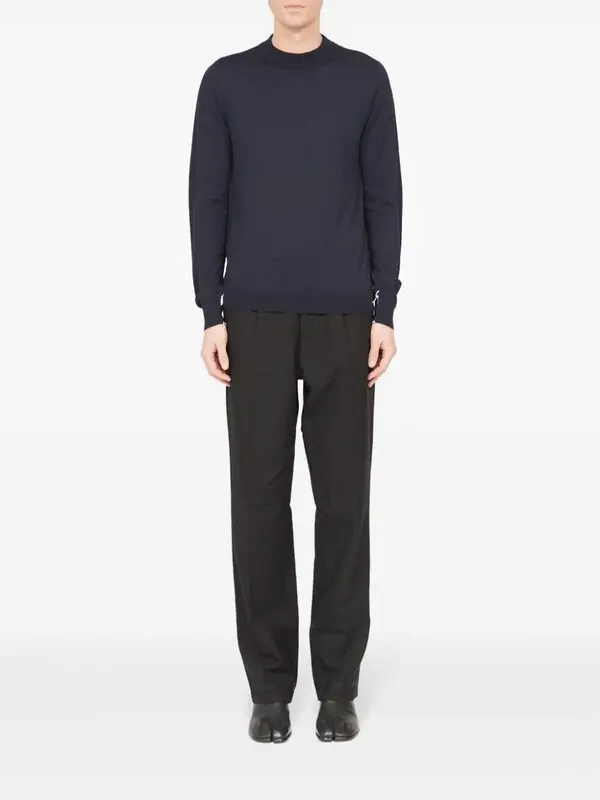 MAISON MARGIELA Ribbed Wool Sweater - Blue